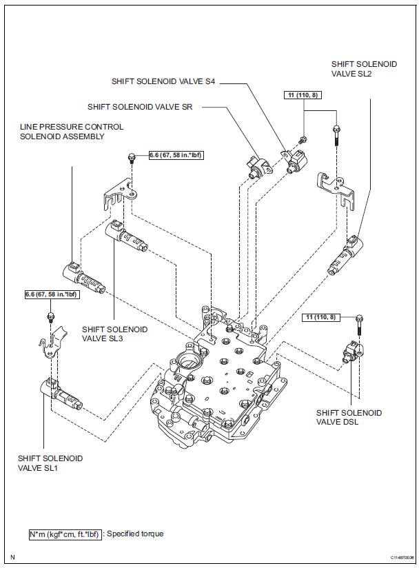 Toyota Sienna Service Manual Valve Body Assembly U151e Automatic